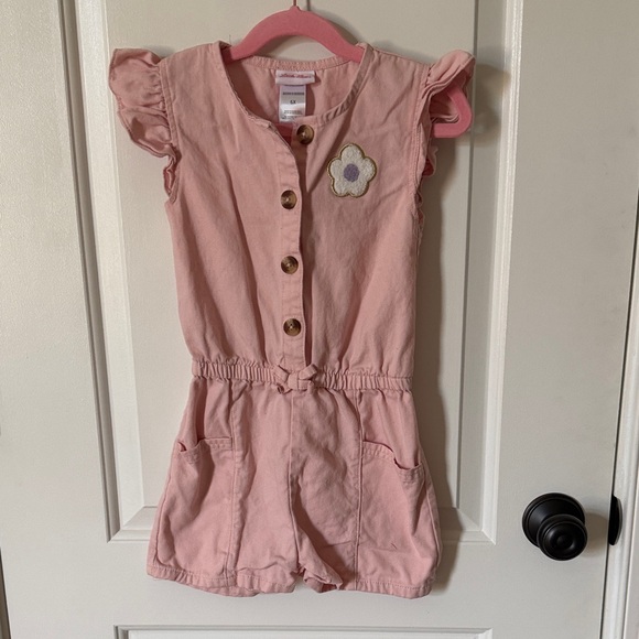 Little Lass | One Pieces | Little Lass Pink Ruffle Sleeve One Piece ...